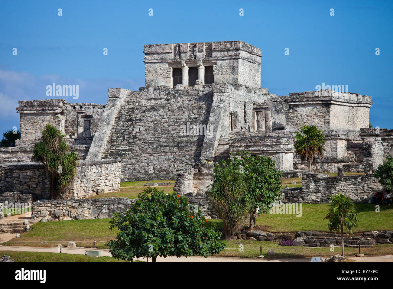 El Castillo, Tulum, Mayan ruins on the Yucatan Peninsula, Mexico Stock ...