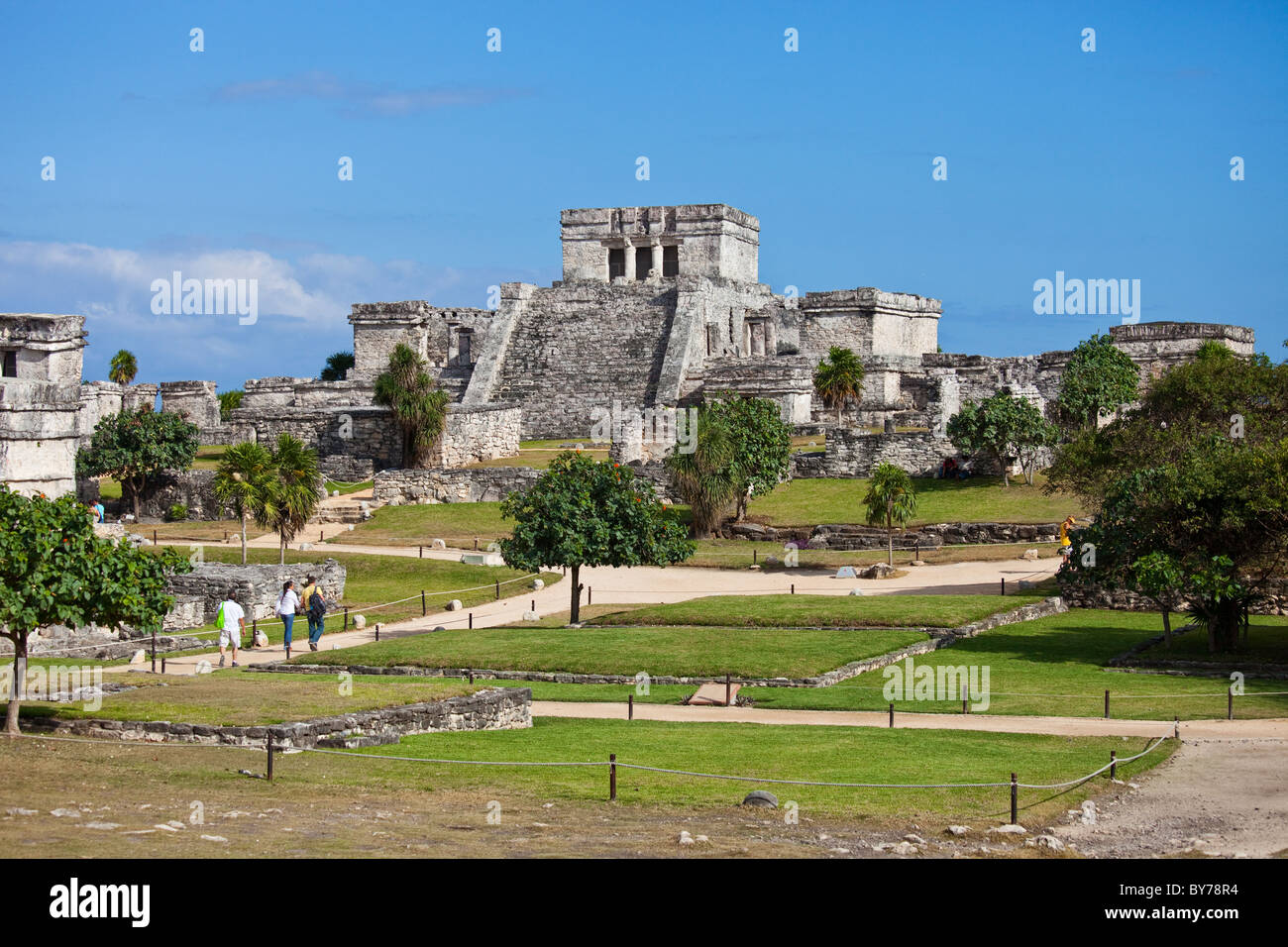 El Castillo, Tulum, Mayan ruins on the Yucatan Peninsula, Mexico Stock ...