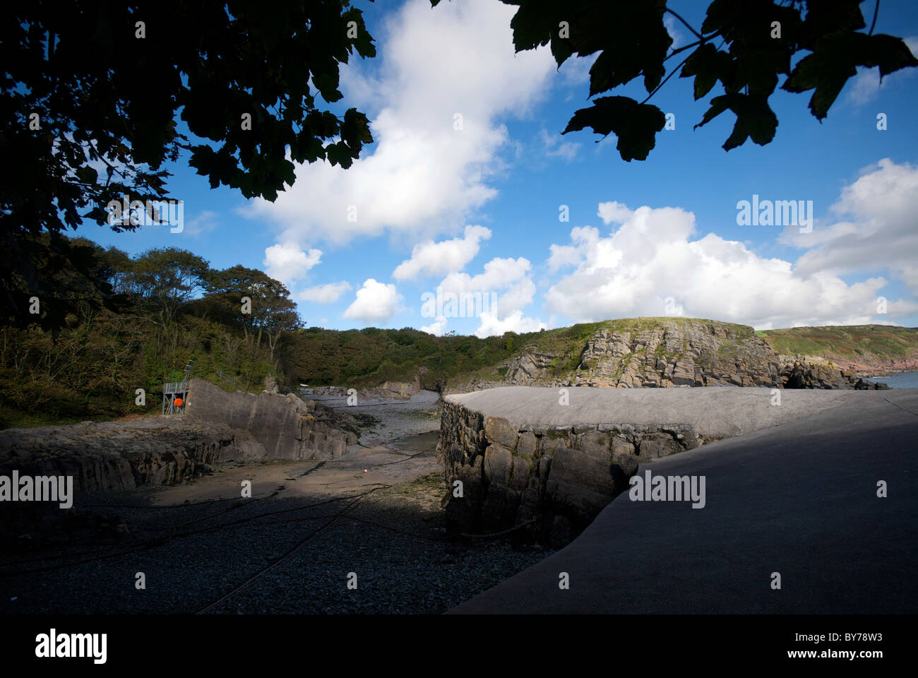 Stackpole Harbor Harbour Bay Pembrokeshire Wales UK National Trust ...