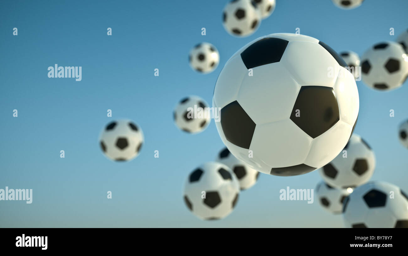 Random soccer balls hi-res stock photography and images - Alamy