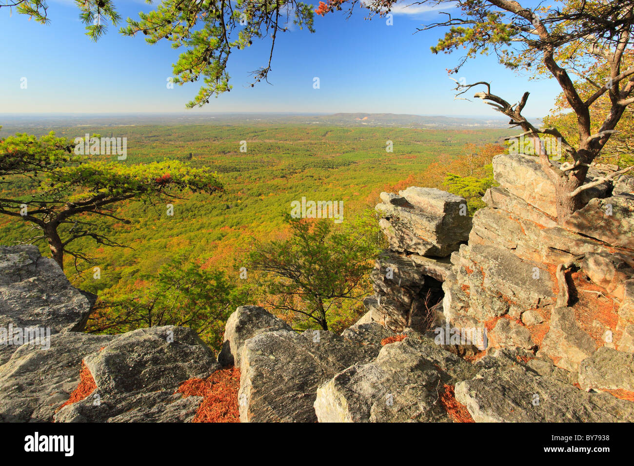 Pulpit Rock Trail, Cheaha State Park, Delta, Alabama, USA Stock Photo ...