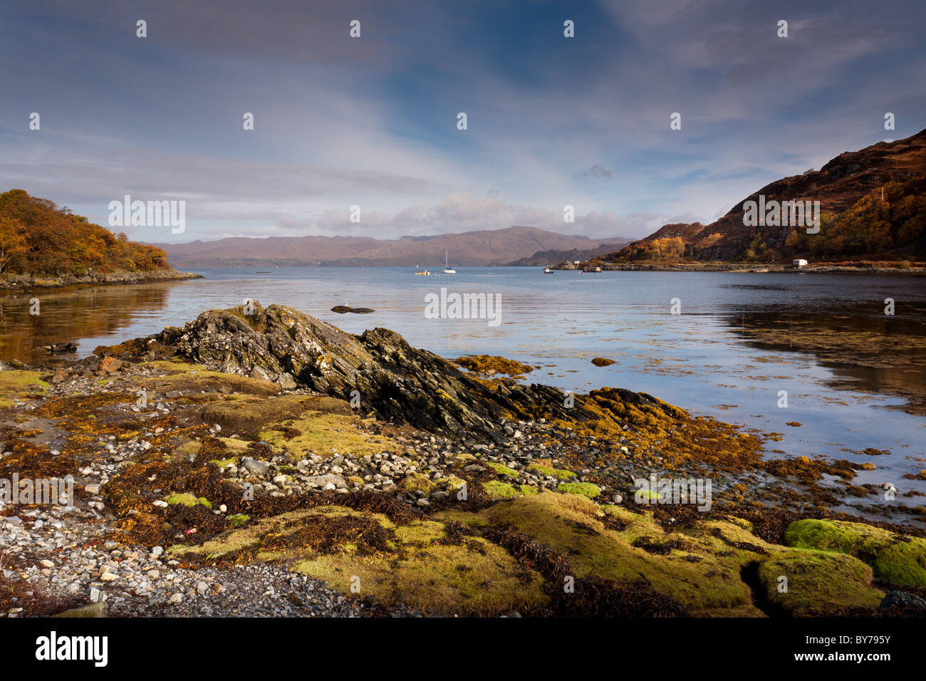 Coastal scene at Glenuig Bay in the Scottish Highlands Stock Photo - Alamy
