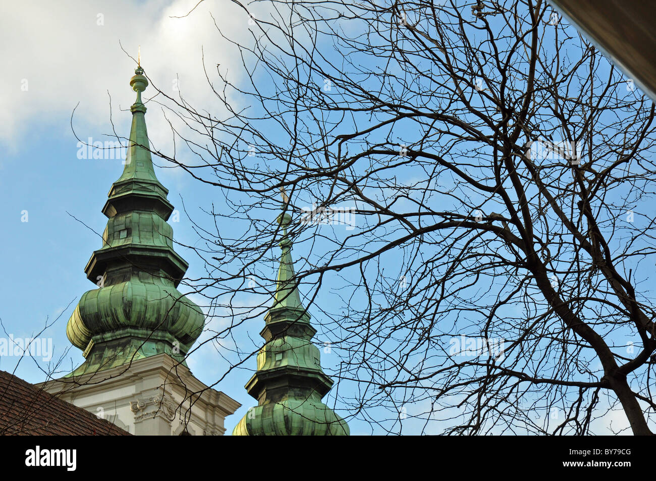 Vienna, Austria: old church towers Stock Photo - Alamy