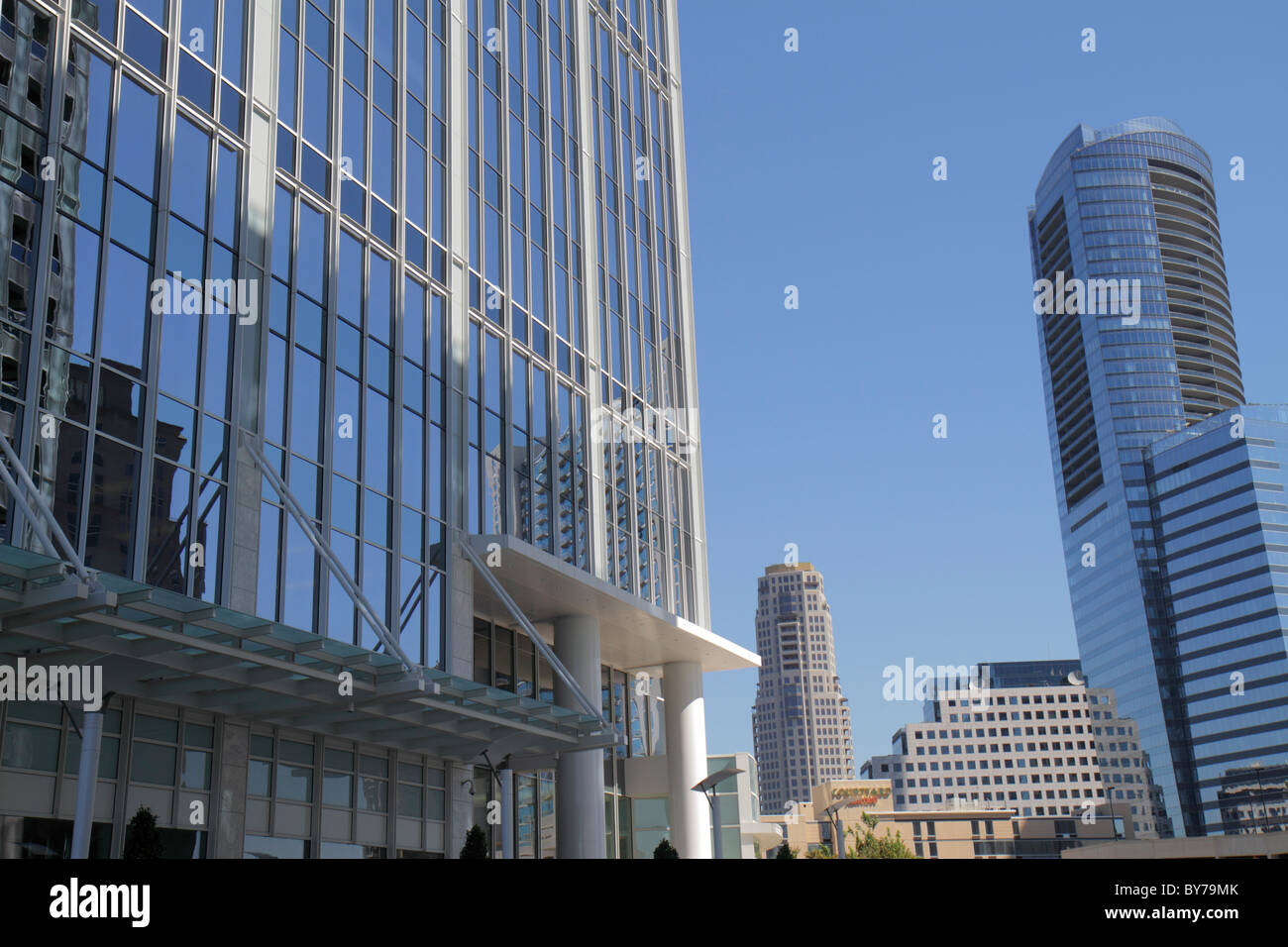 Atlanta Georgia Buckhead Peachtree Street skyscraper high rise office ...