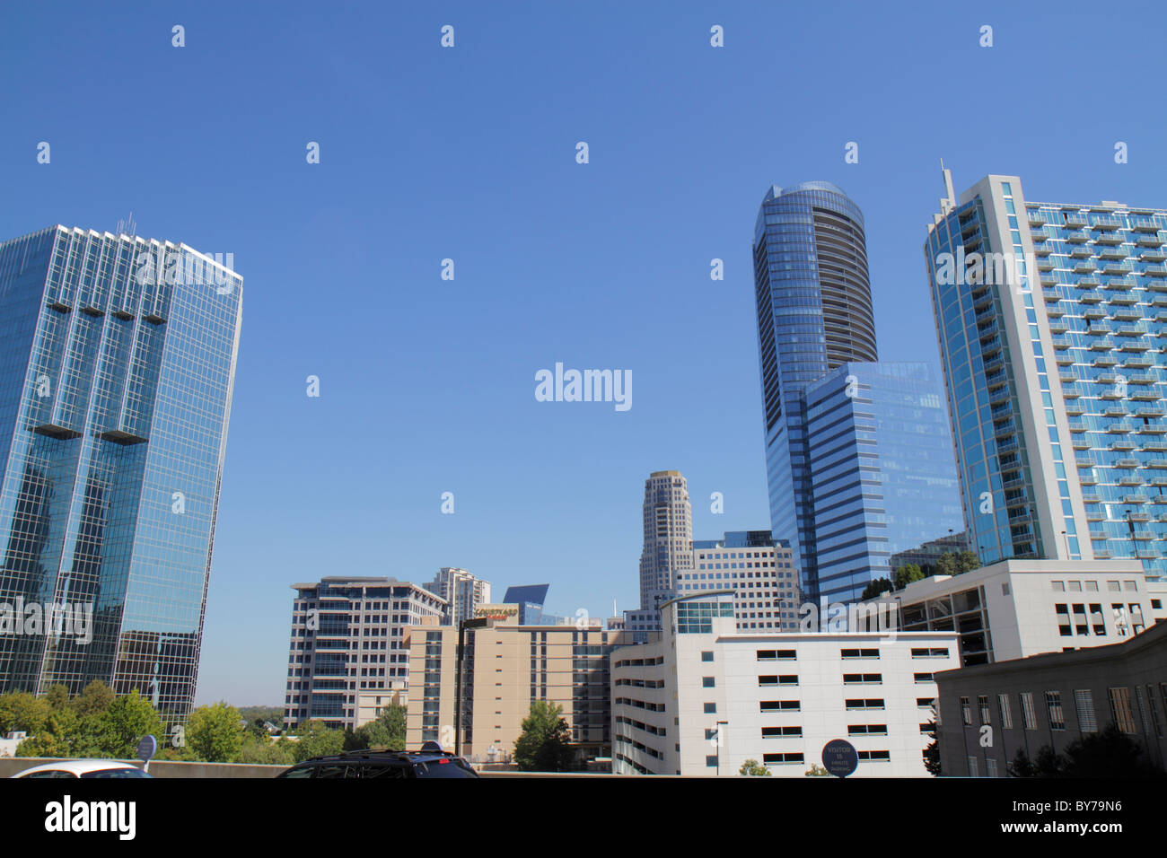 Atlanta Georgia,Buckhead,Peachtree Street,high rise skyscraper ...