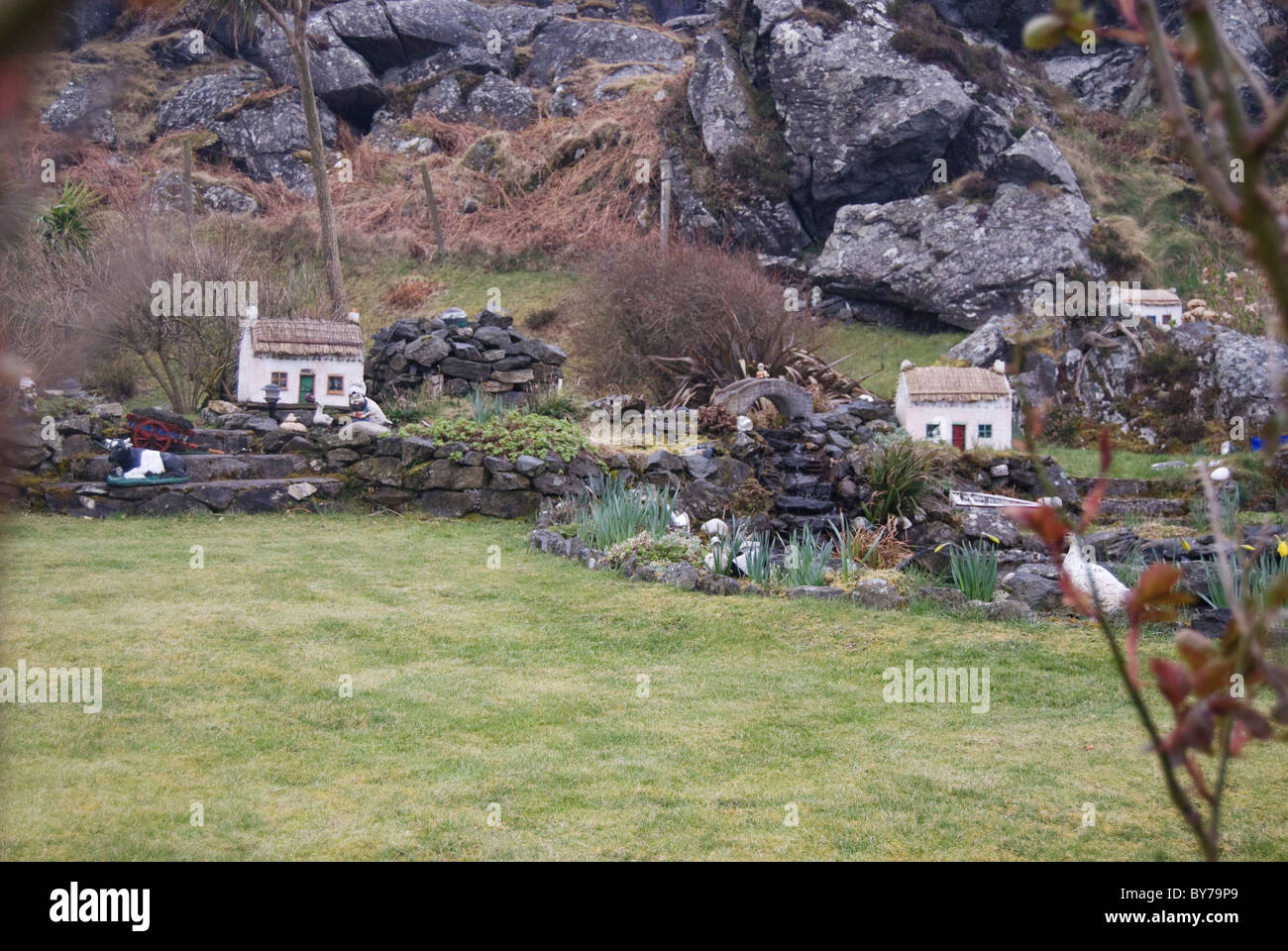 Folk Village Museum, Glencolmcille, County Donegal, Ulster Province ...