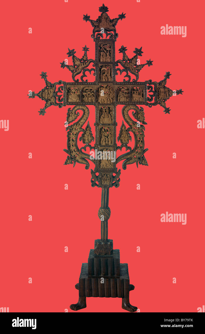 Rafail's Cross, a wooden cross whittled down by a monk named Rafail ...