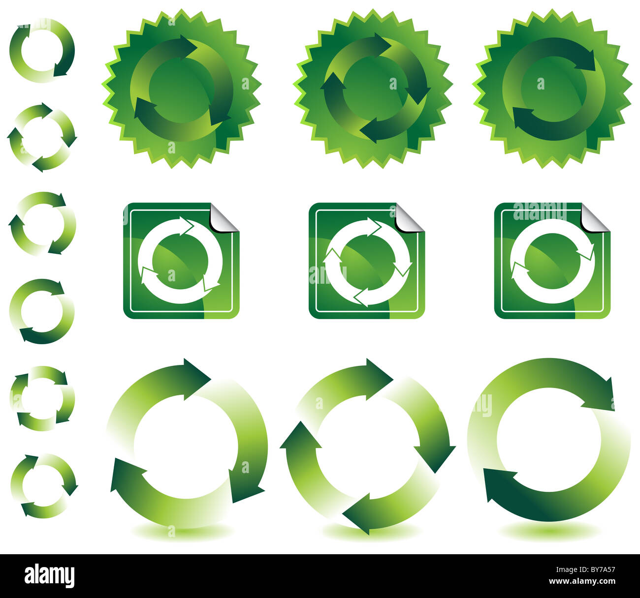 A set of recycling icons Stock Photo - Alamy