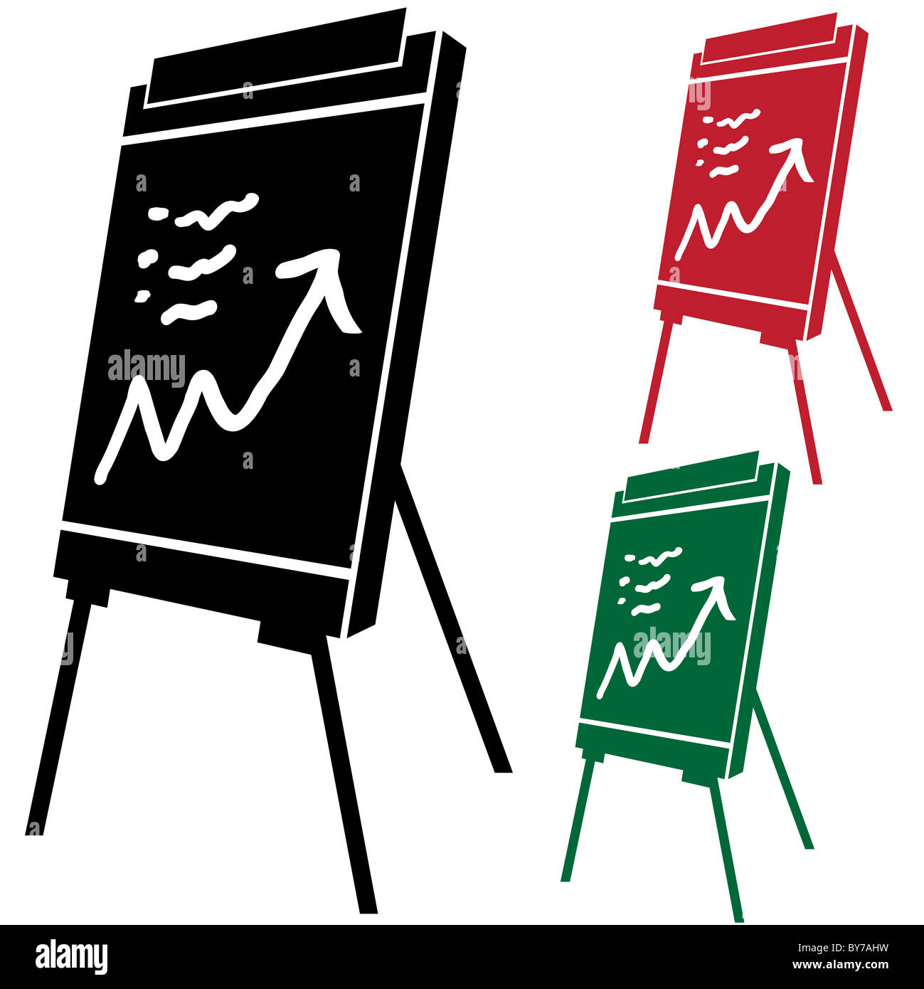 Easel with graph icon hi-res stock photography and images - Alamy