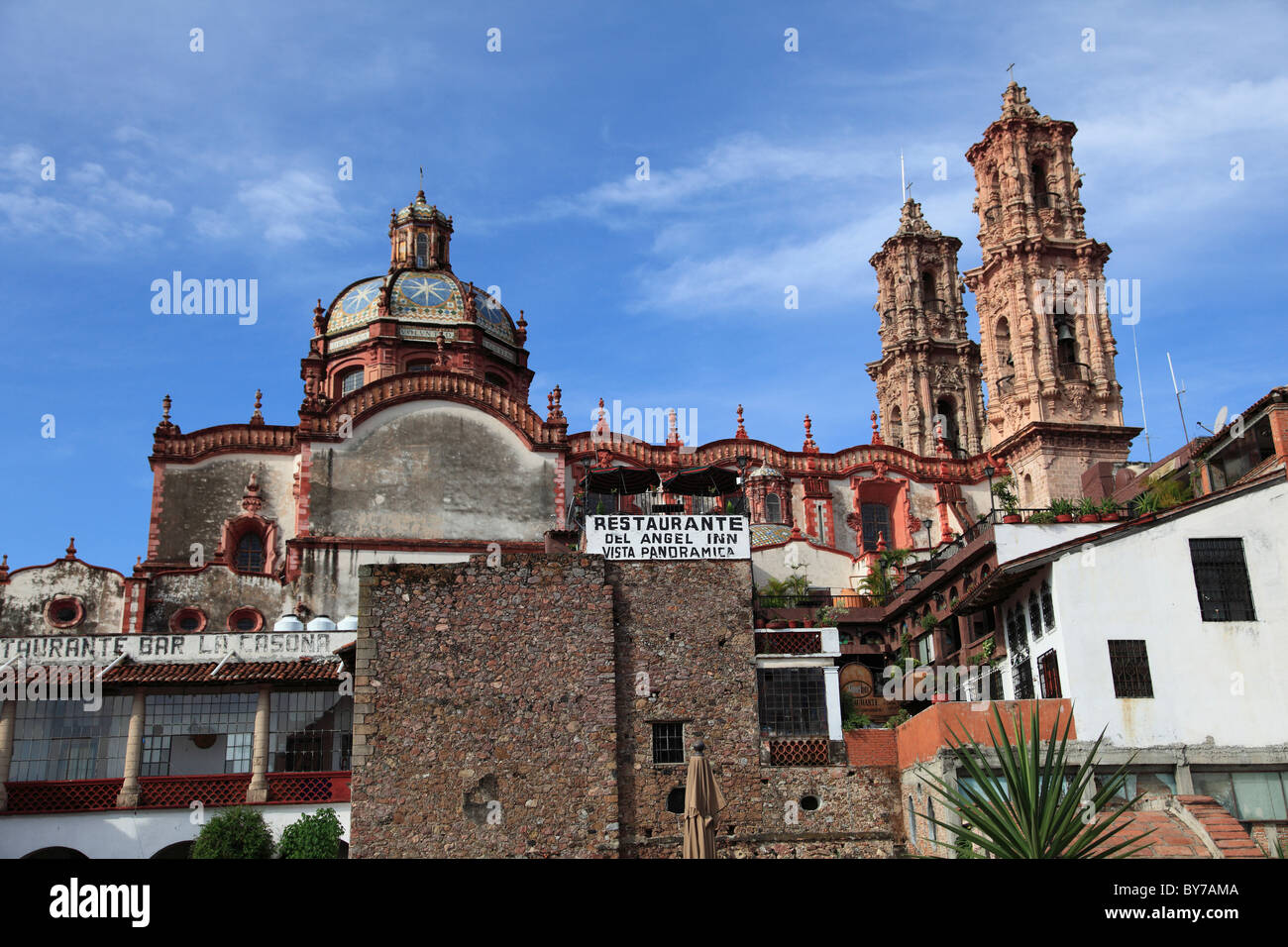 Santa Prisca Church, Taxco, colonial town well known for its silver ...
