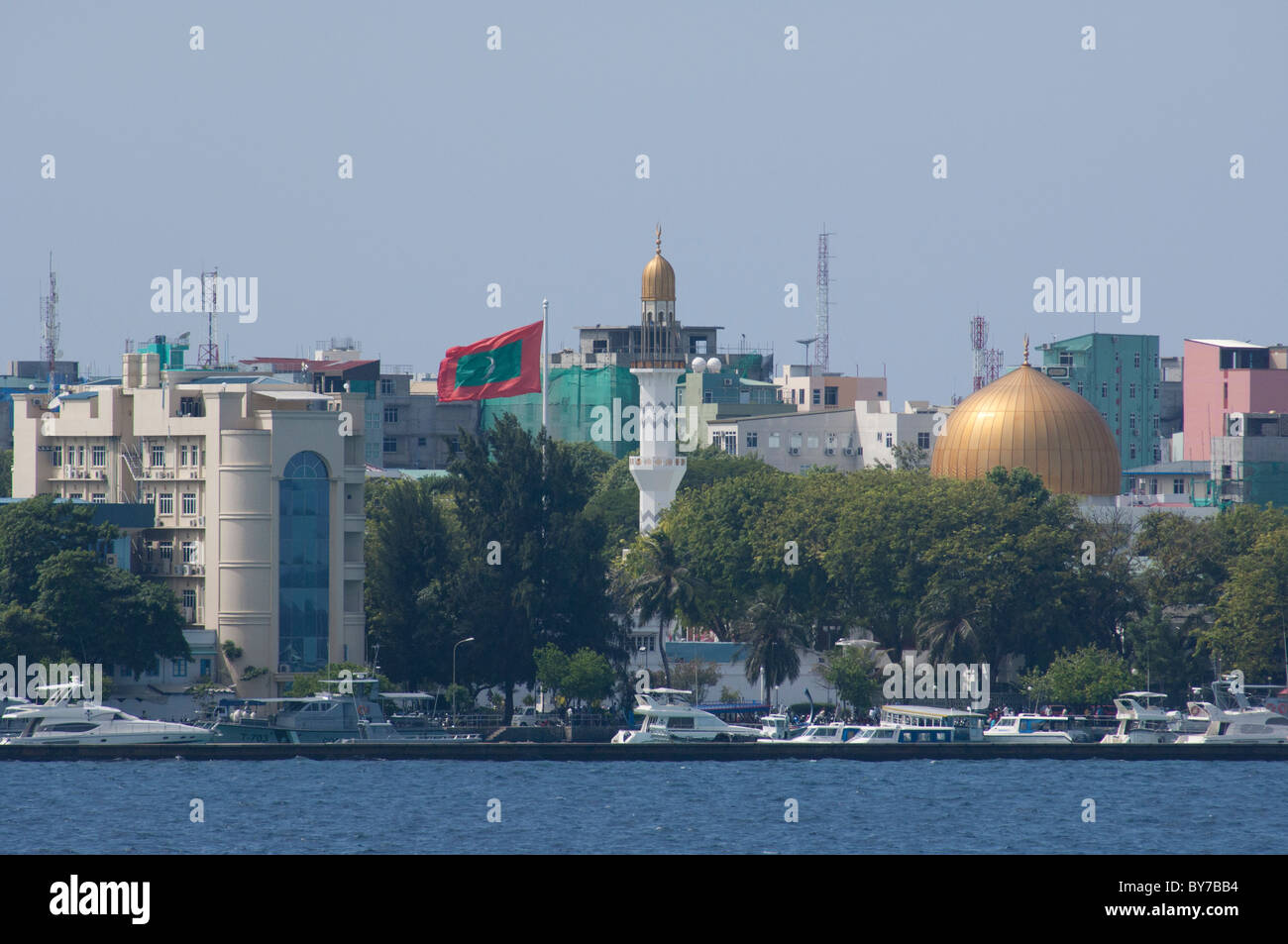Maldives, Male, capital city of the Maldives archipelago. President's ...