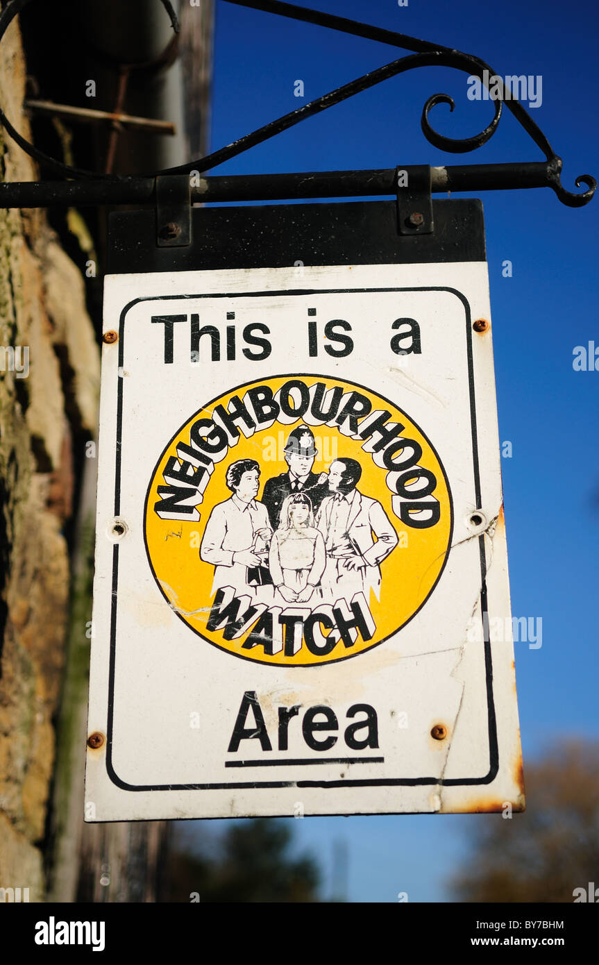 Neighbourhood Watch Sign Stock Photo - Alamy