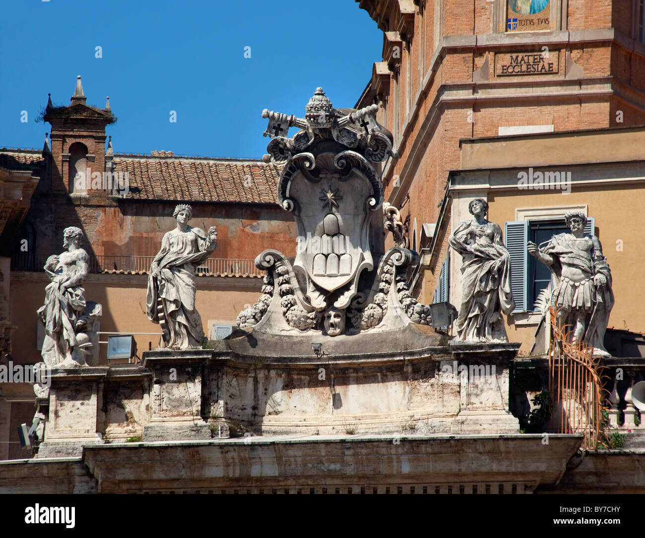 Religious Statues Saint Peter's Basilica Vatican Rome Italy Stock Photo ...