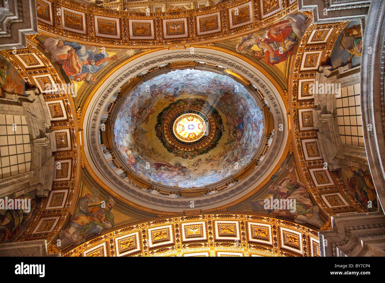 Rome italy vatican gold ceiling hi-res stock photography and images - Alamy