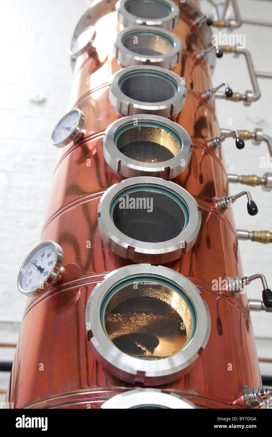 Gin distilling equipment Stock Photo - Alamy