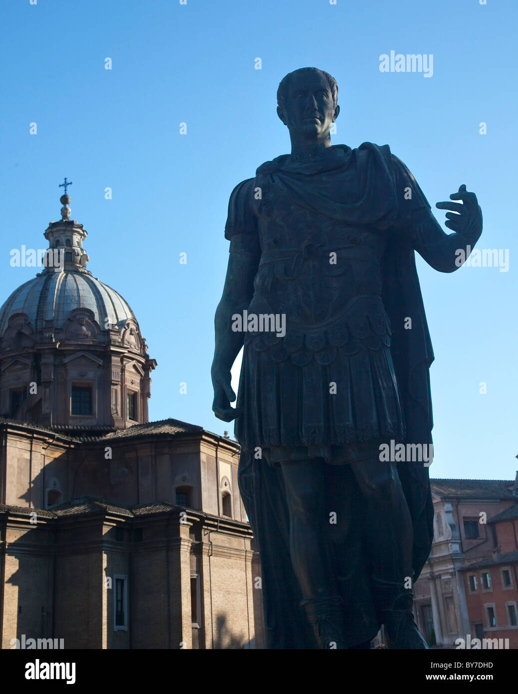 Julius Caesar Statue Forum Rome Italy Stock Photo - Alamy