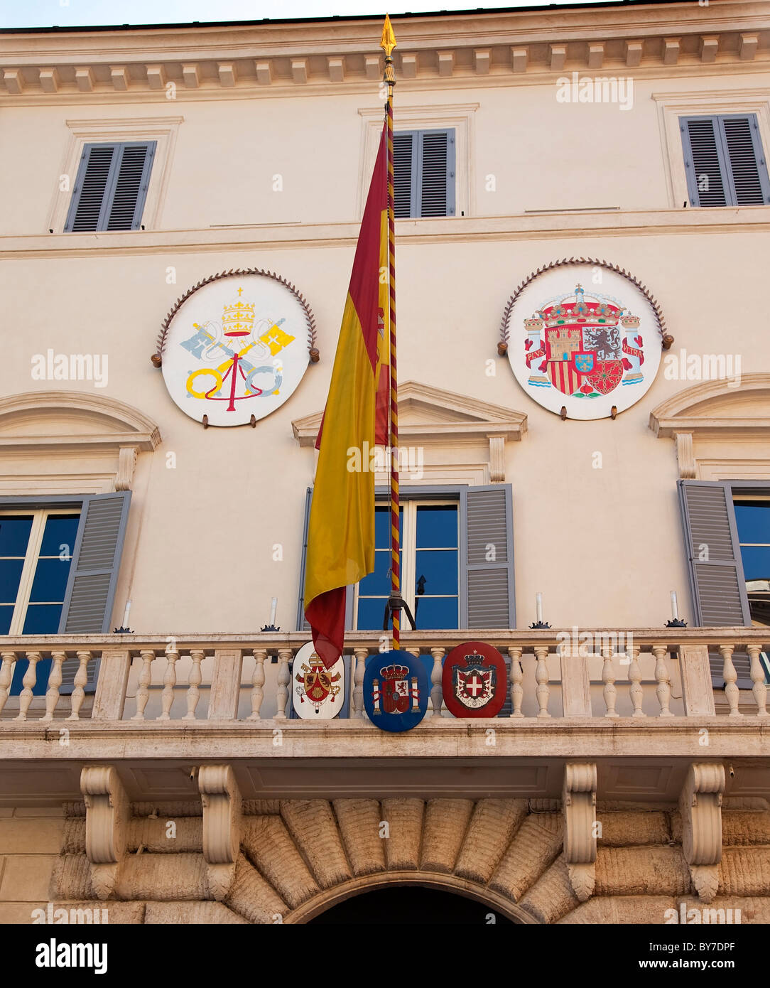 Spanish Embassy, Next to Spanish Steps, Rome, Italy Stock Photo - Alamy