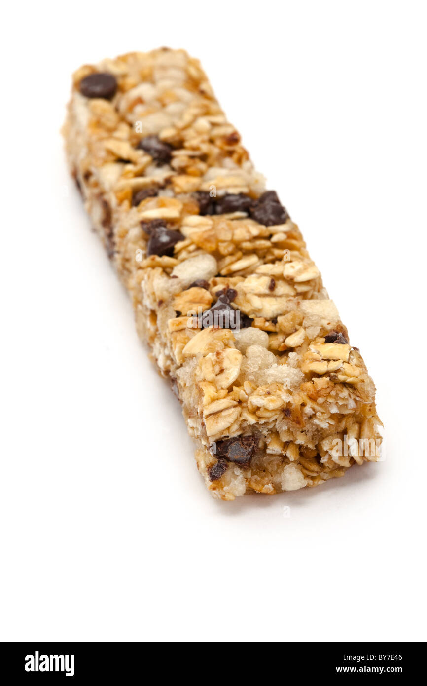 Energy bar with white background close up Stock Photo - Alamy