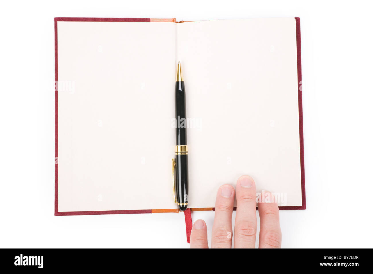 Hand pen book hi-res stock photography and images - Alamy