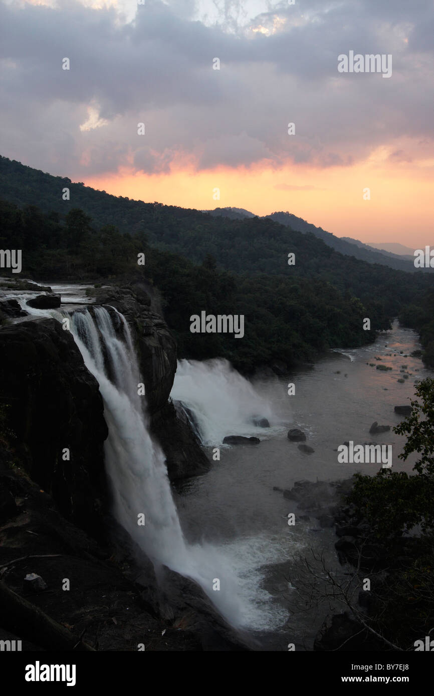 athirappilly waterfall,a famous tourist place in india located in ...