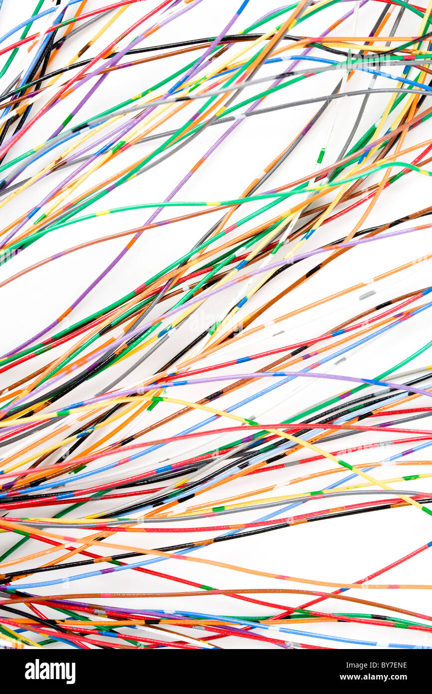Colorful Cable, Concept of Communication, Data Line Stock Photo - Alamy