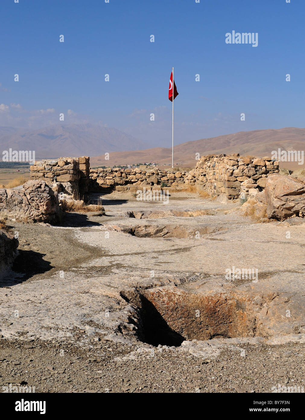 Cisterns, Çavustepe Kalesi, Urartu fortress (built 764-735 BC), near ...