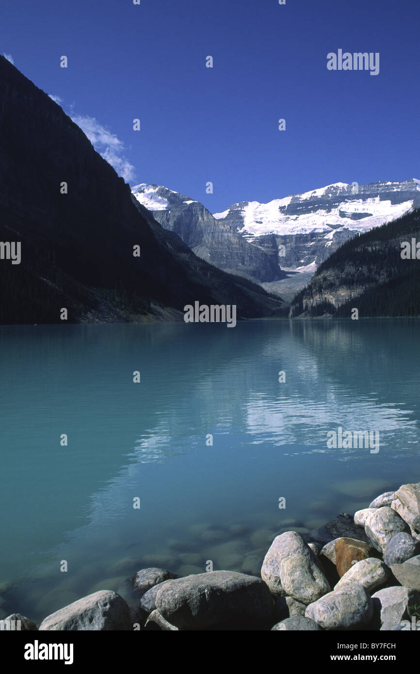 Mount Victoria and Lake Louise, Alberta, Canada Stock Photo - Alamy
