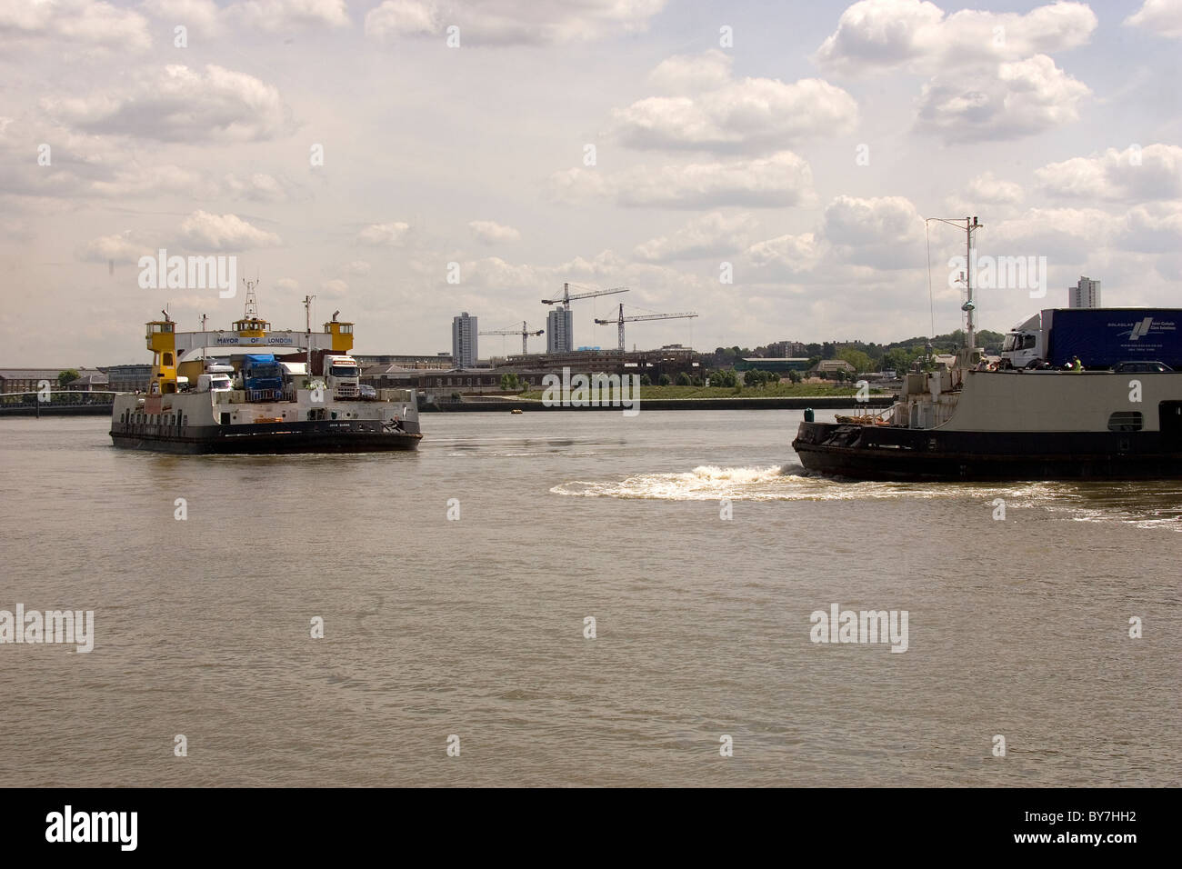 The Woolwich Ferry Stock Photo - Alamy