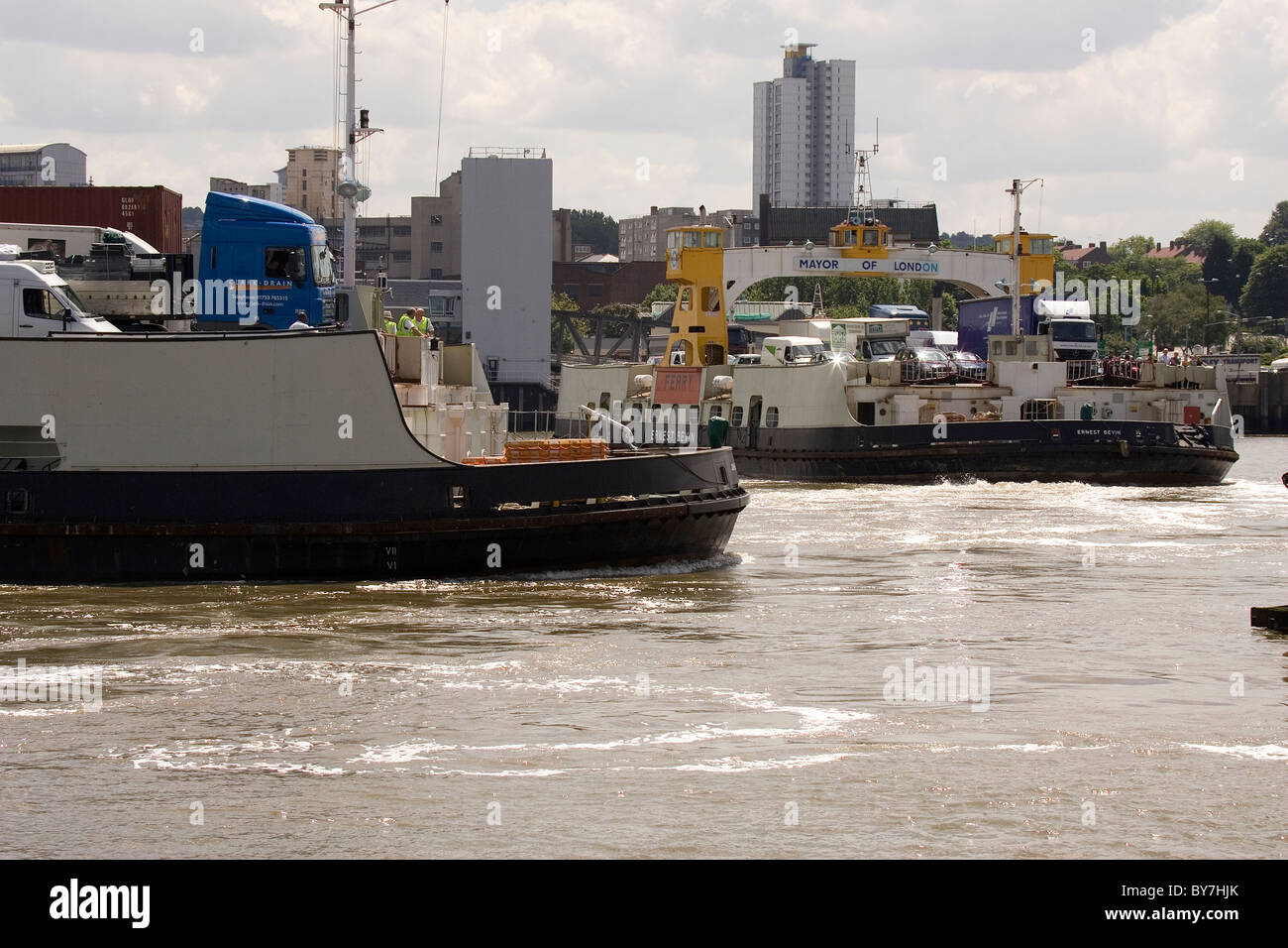 The Woolwich Ferry Stock Photo - Alamy