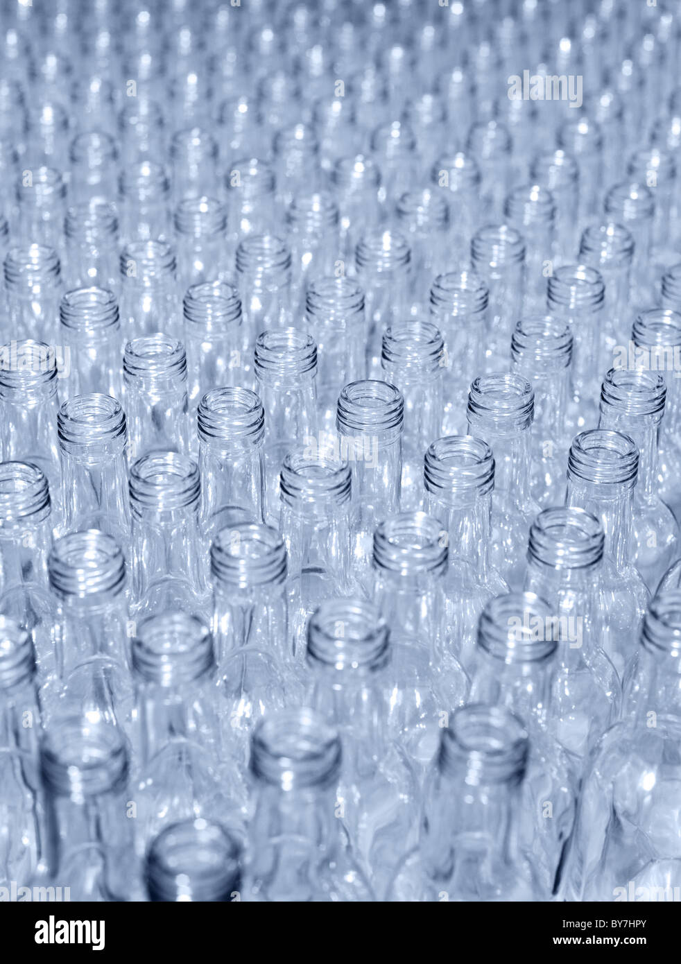 a lot of empty open glass bottles Stock Photo - Alamy
