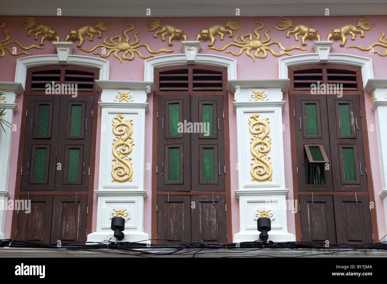 Building Facade Soi Romanee Phuket Town Phuket Thailand Stock Photo - Alamy