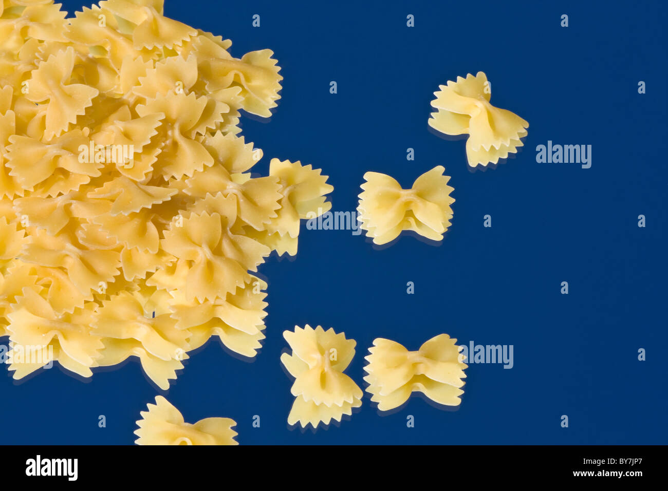 Food Ingredients - Pasta - Farfalle Stock Photo - Alamy