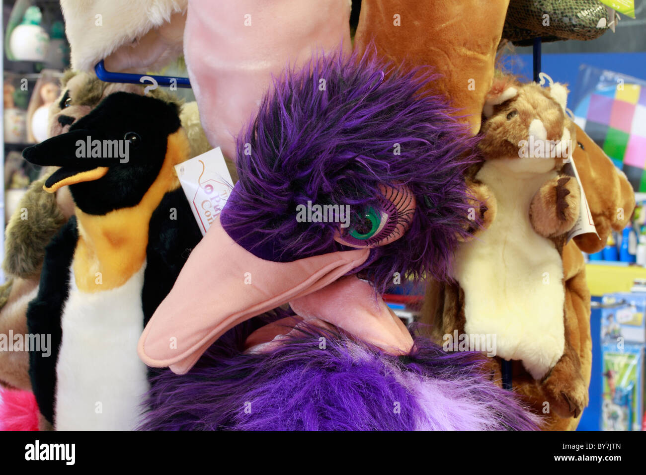 Puppets for toys, hand puppets, small furry animals, toys Stock Photo ...