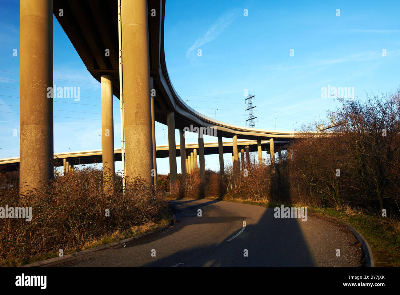 M4 Motorway Flyover, Briton Ferry, Wales, UK Stock Photo - Alamy