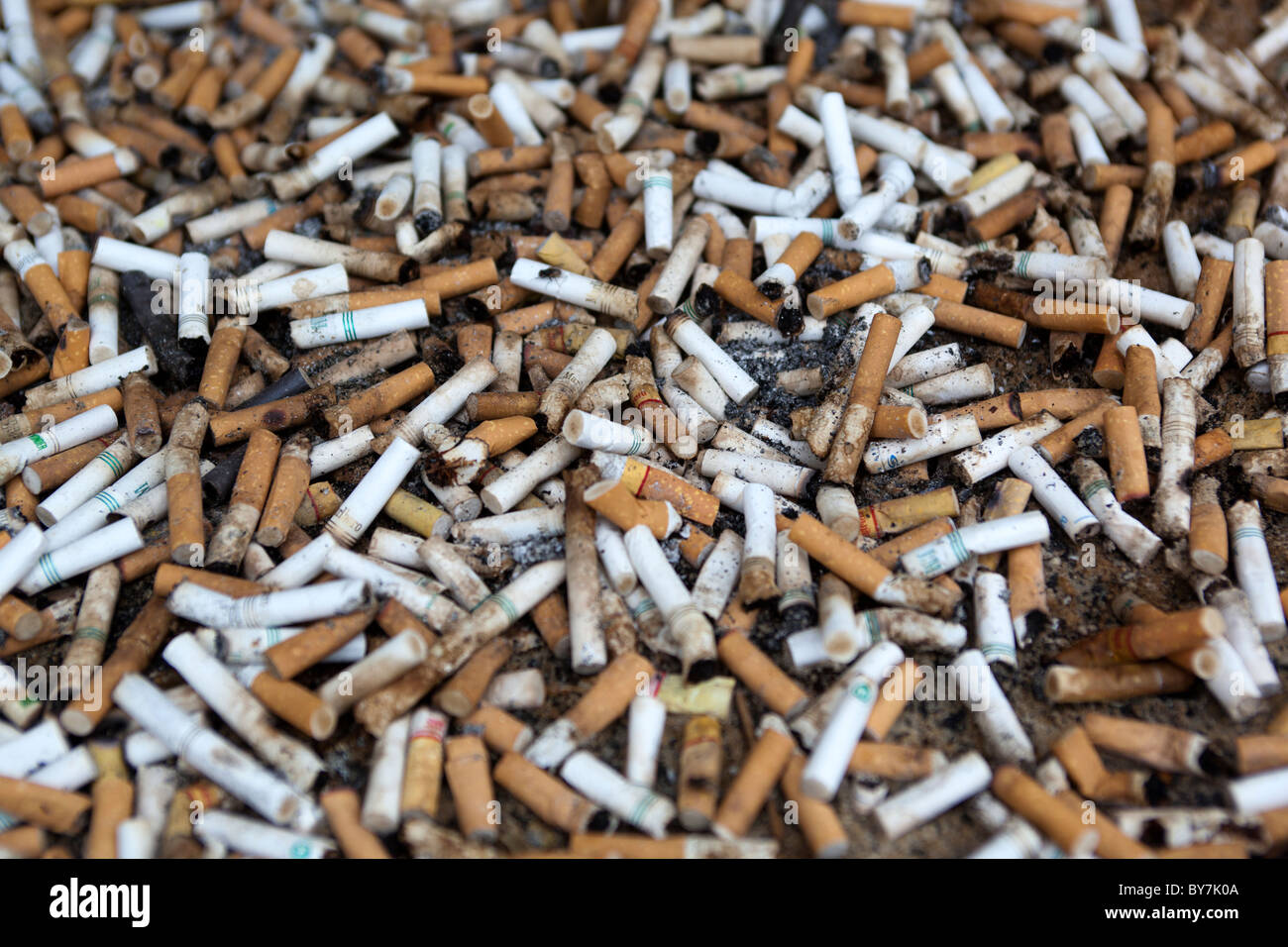 Huge Ashtray outside Bar Stock Photo - Alamy