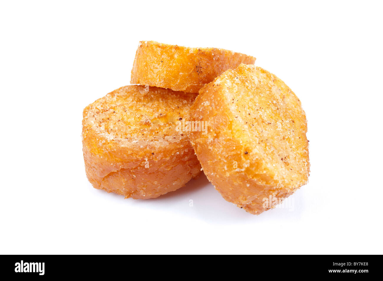 Rabanada - delicious sweet Bread on white background Stock Photo - Alamy