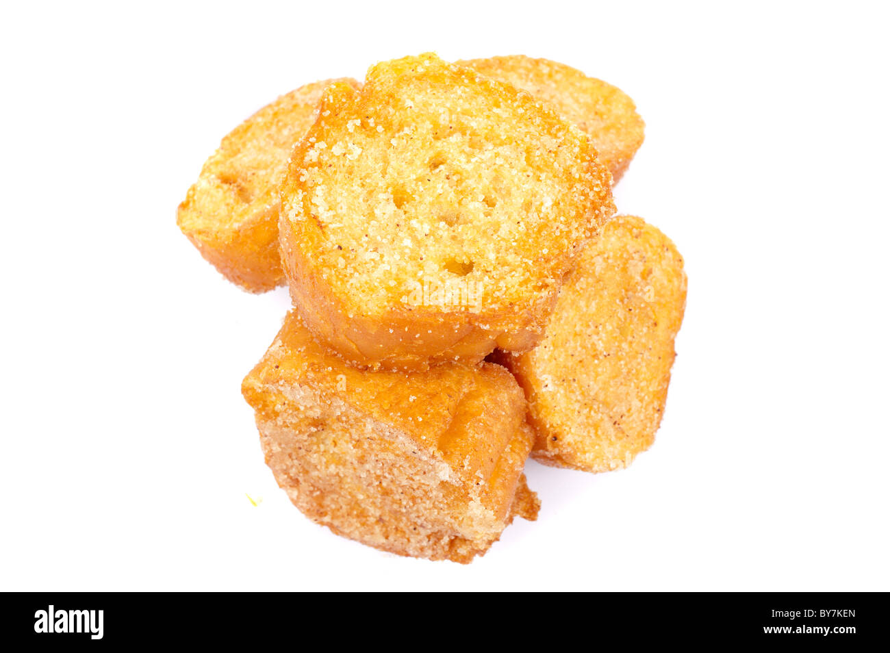 Rabanada - delicious sweet Bread on white background Stock Photo - Alamy