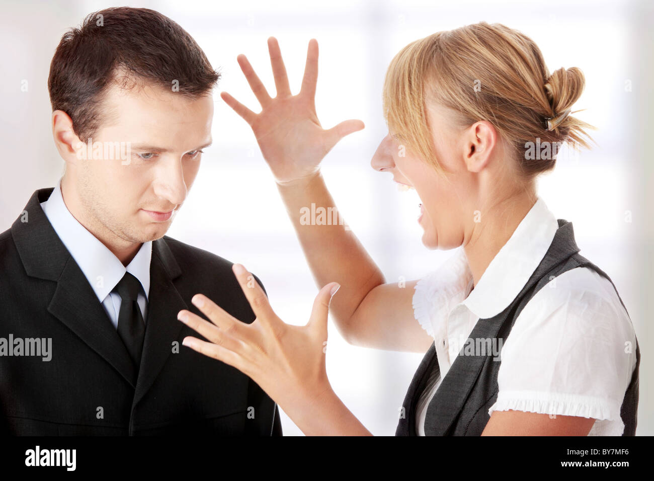Work Colleagues arguing Stock Photo - Alamy