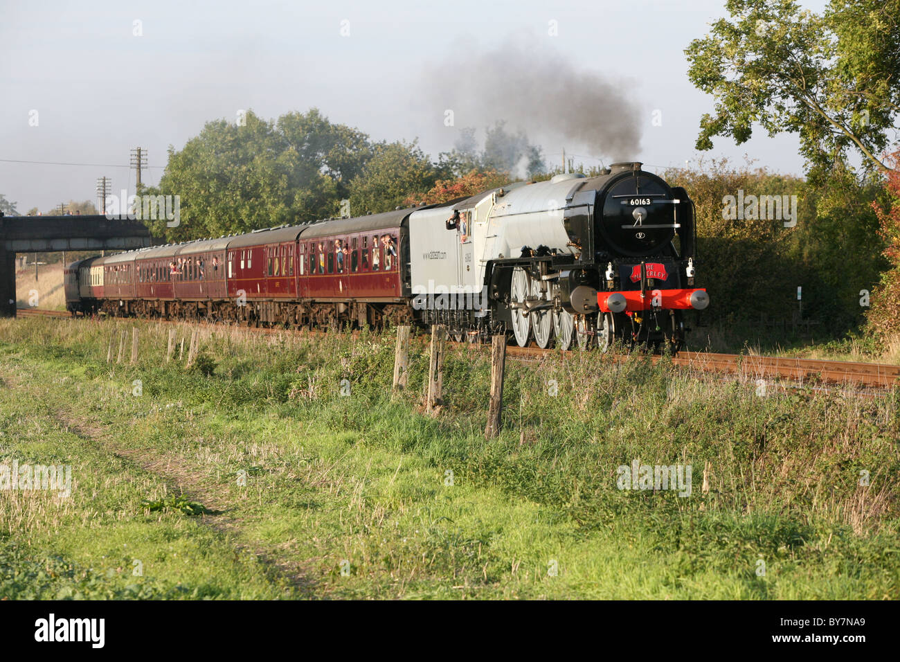 tornado steam train on the the great central railway loughborough Stock ...
