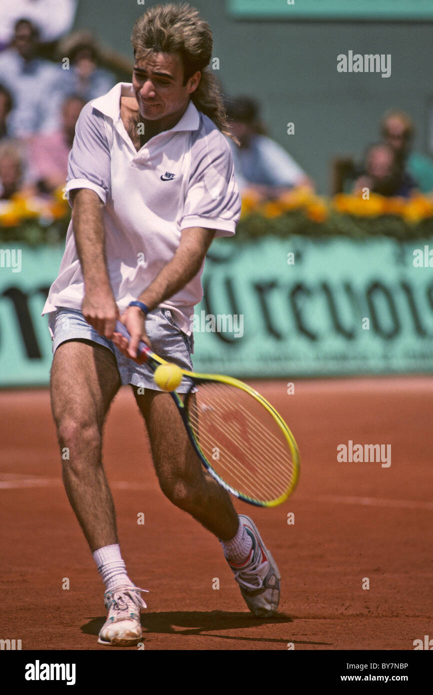 Andre agassi backhand hi-res stock photography and images - Alamy