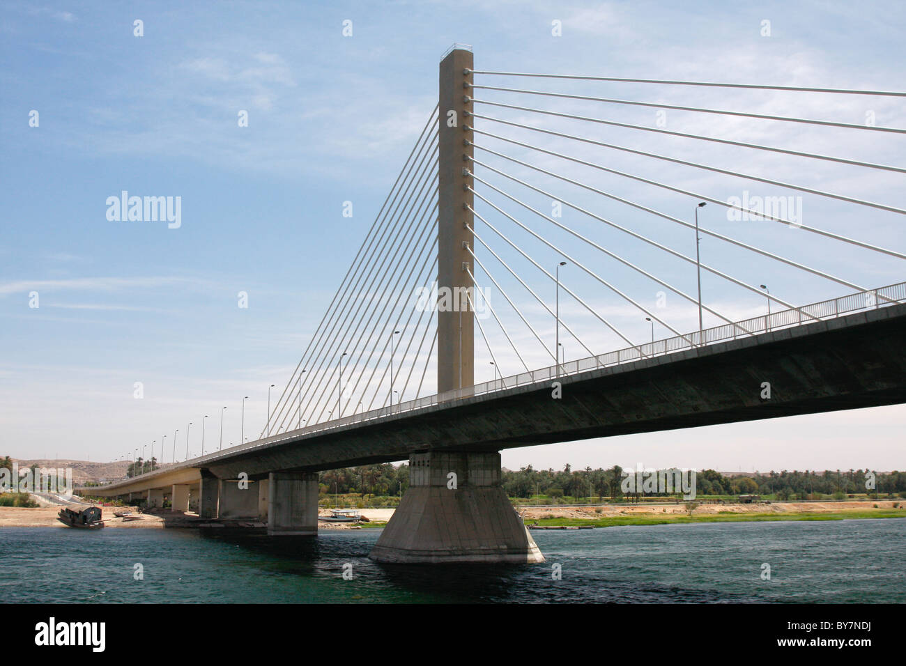 The bridge over the River Nile, at Aswan, Egypt Stock Photo - Alamy