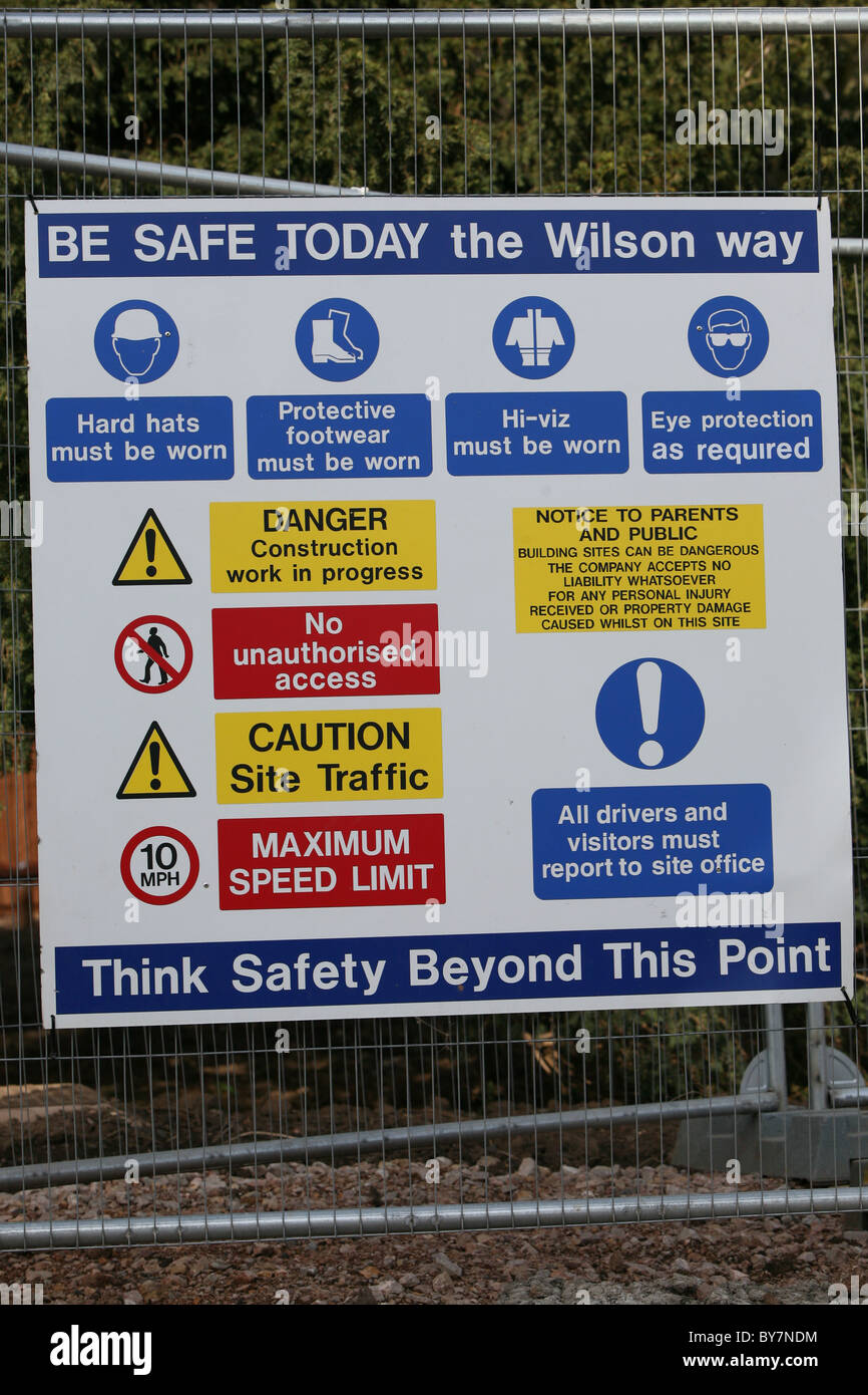 Building development site warning hi-res stock photography and images ...