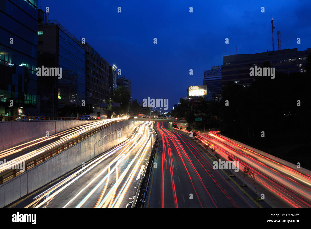 Traffic, City Center, Mexico City, Mexico, North America Stock Photo ...