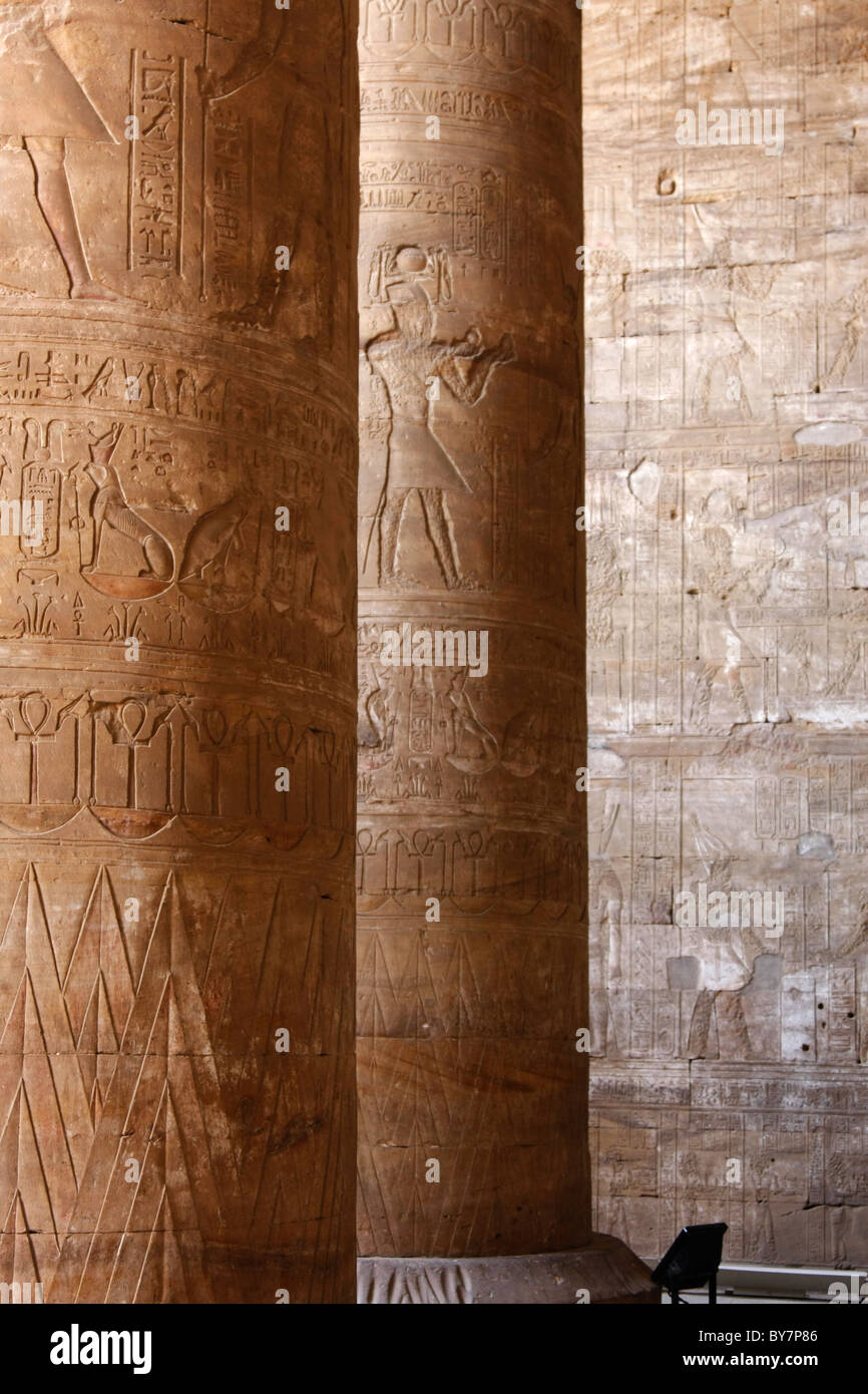 Hypostyle Hall Edfu Temple Edfu High Resolution Stock Photography and ...