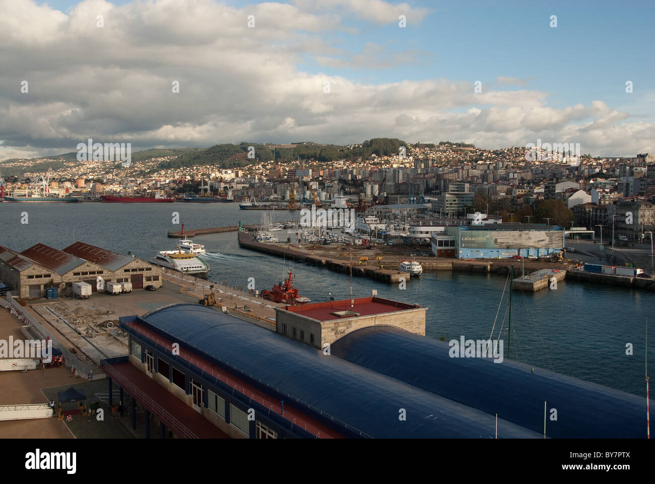 View of Vigo Harbor Stock Photo - Alamy