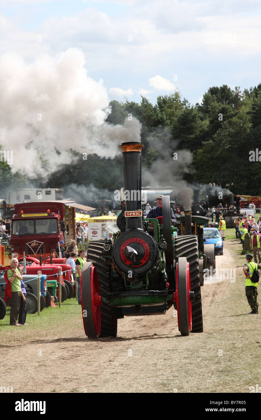 A steam traction engine at the Cromford Steam Engine Rally 2010 Stock ...