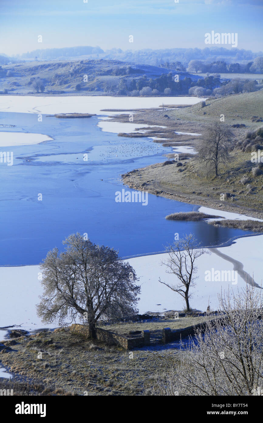 The big freeze of winter 2010/2011 takes hold at Lough Gur, Co Limerick ...