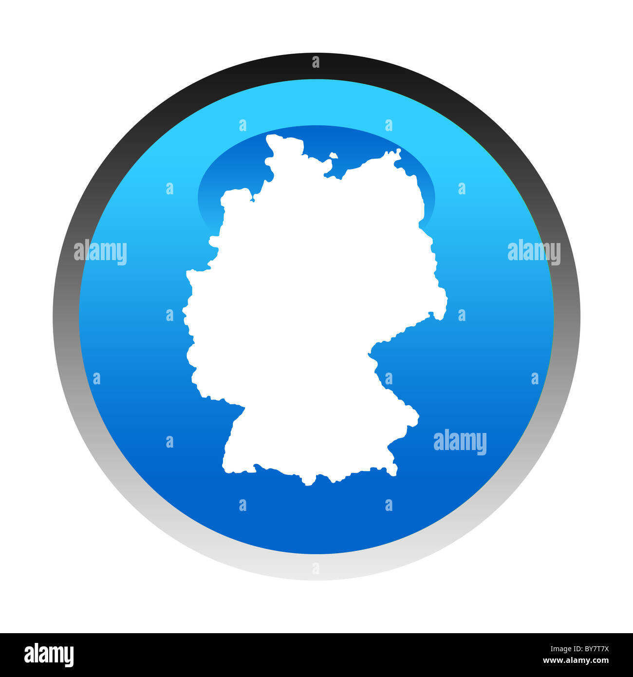 Germany map Cut Out Stock Images & Pictures - Alamy