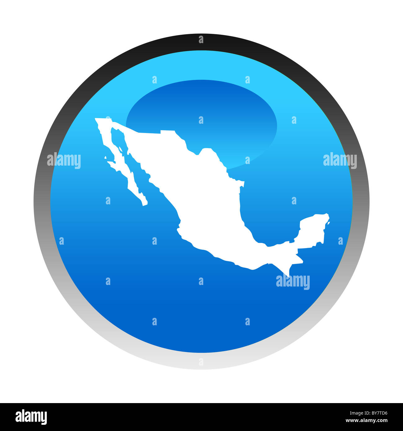 Mexico map hi-res stock photography and images - Alamy