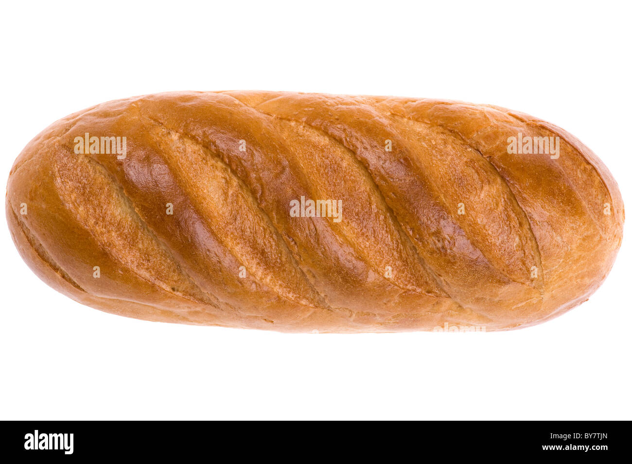 object on white - food white bread Stock Photo - Alamy